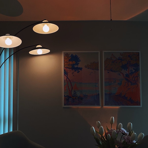 Set of 2 Expressionist Prints, Paul Signac Art, Floral Wall Art ...