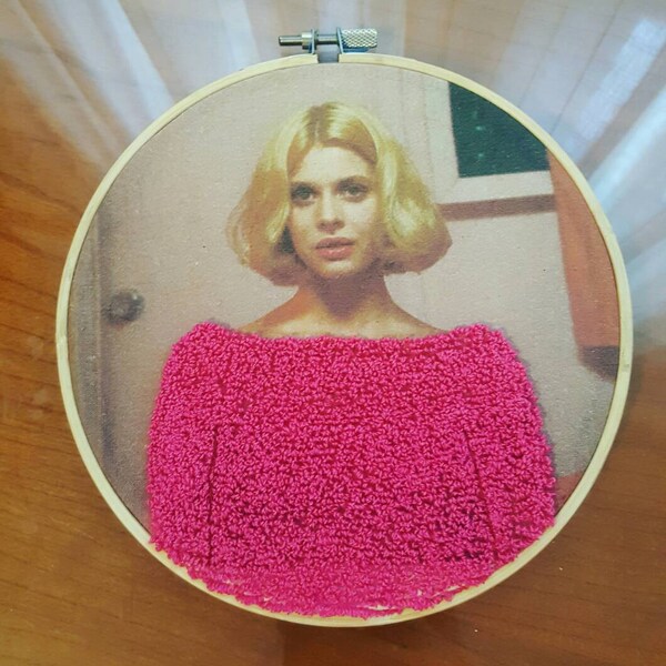 Ingrid Bergman Hand Embroidery Hoop - Etsy