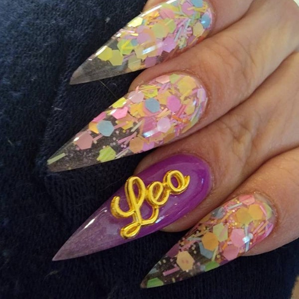 3D Star Sign Zodiac Nail Charm, Star Sign Nail Art Decorations, Alloy ...