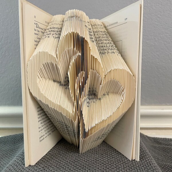 Double Heart Folded Book - Etsy