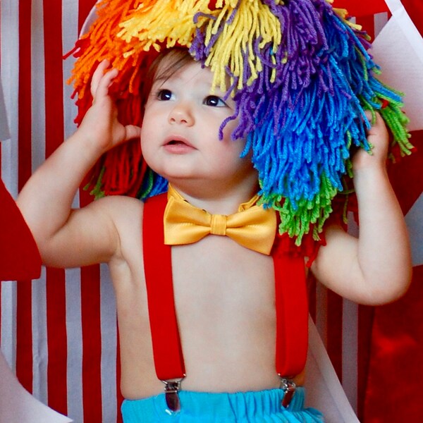 Clown Costume Halloween Costumes Baby Hat Baby Girl Clown Wig Pageant ...