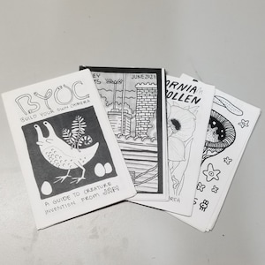 Paper Garden, Reversible Collage Zines - Etsy