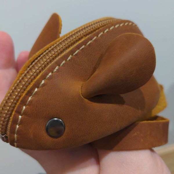 Personalized Mouse Coin Purse, Leather Coin Purse, Coin Purse Key Case ...