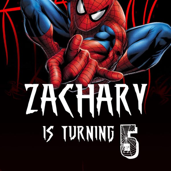 Editable Spider-man Birthday Evite Template (digital Download) - Etsy