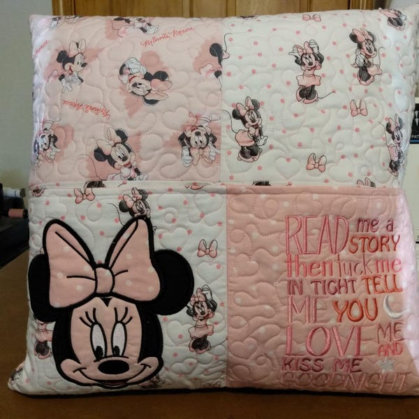 Reading Pillow Embroidery Design Read Me a Story Embroidery Design Tuck ...