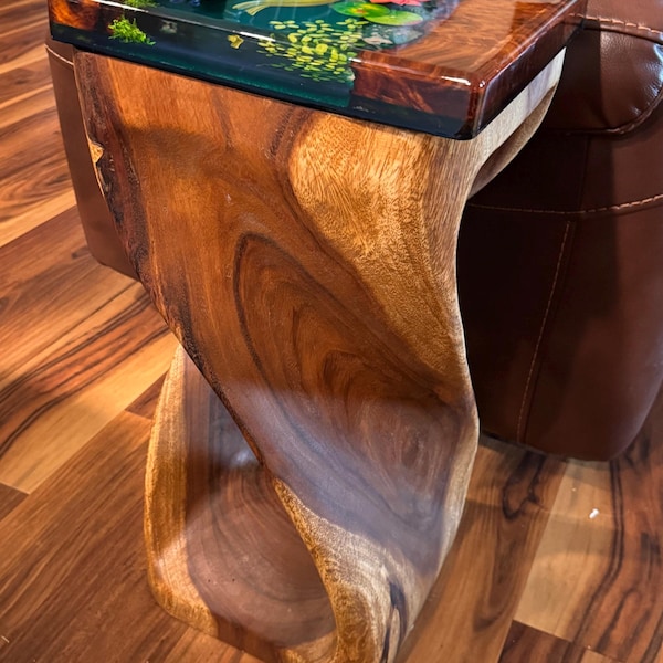 Koi Fish Table, Resin Art, Modern Table, Kitchen Table, Epoxy Table ...