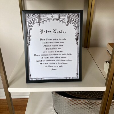 Pater Noster Traditional Catholic Printable Prayer Latin Mass Catholic ...