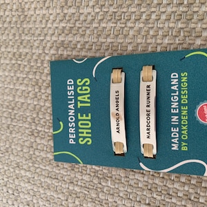 Personalised Metal Shoe Tags - Etsy