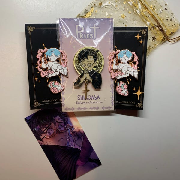 Headless Angel Gothic Enamel Pin, Angelcore Pin, Occult Macabre Pin ...