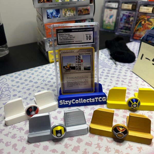 Pokestand, a 3d Printed Card Stand for Pokemon Cards - Etsy