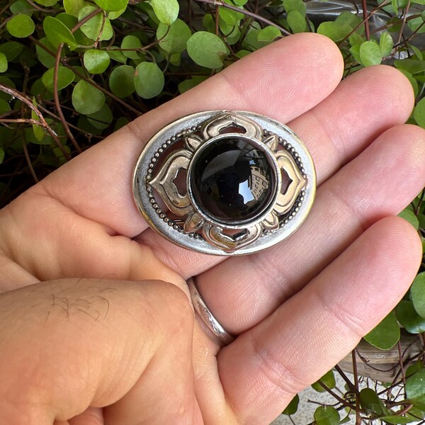 Vintage Sid Bell Sterling Silver Hand Crafted Stag Deer Head Men's ...