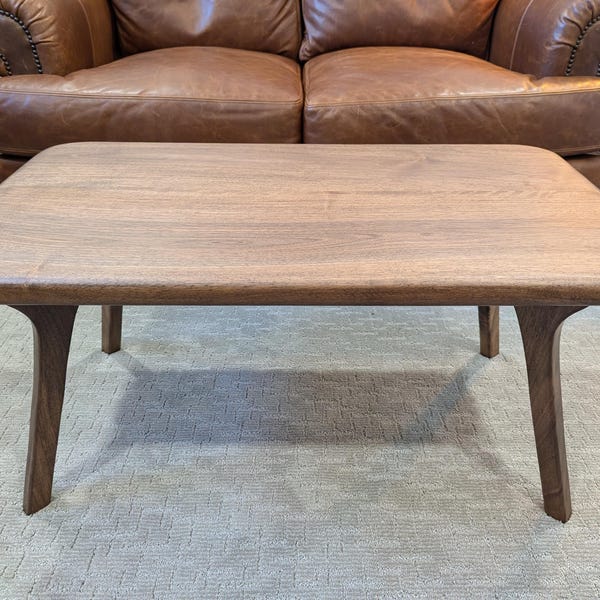 Rectangle Wood Coffee Table , Custom Rustic Coffee Table , Solid Wood ...