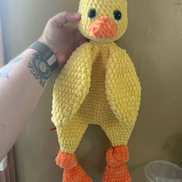 CROCHET PATTERN Duck. Snuggle Toy. Amigurumi Plushie Crocheted Duck ...