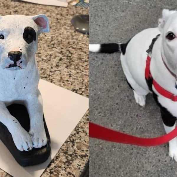 Pitbull Statue, Concrete Statues. Pit Bull Dog Statue, Garden Statues ...