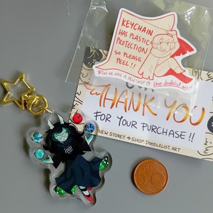 Jade Harley God Tier Witch of Space Homestuck Acrylic Keychain Charm - Etsy