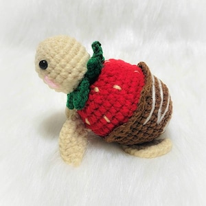 Peppermint Turtle Crochet Pattern PDF, Holidays Christmas Candy Cane ...
