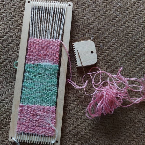 Square Weaving Loom Kit: British Wool, Beginner Weaving - Etsy