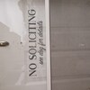 No Soliciting See Dog for Details Front Door Decal Door Decal No ...