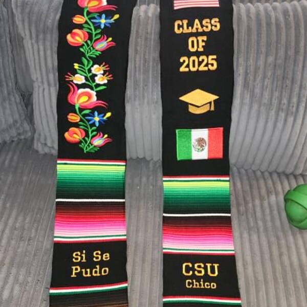 Mexico/peru Graduation Stole ,peru Stole, First Generation, Class of ...