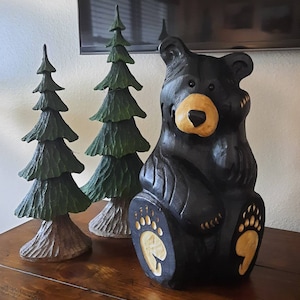 Tarzan Hanging Rope Wood Bear | Etsy