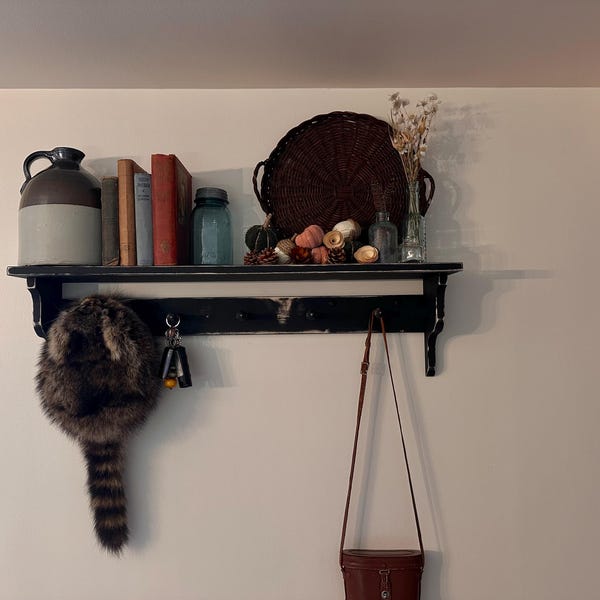 Wood Shaker Shelf, Shaker Peg Shelf, Entryway Shelf ,shaker Peg Coat ...