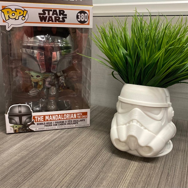 Star Wars Storm Trooper Planter Pot - 3D Printed - Many Color Options ...