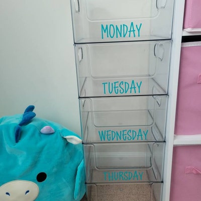 Days of the Week Label Set decals Only - Etsy