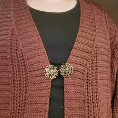 Sweater Guard, Shawl Pin and Closure, Chineese Frog, Cardigan Clasp ...