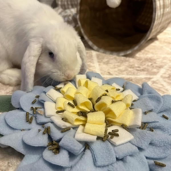 Pink Flower Snuffle Mat for Rabbits, Guinea Pigs, Dogs and Other Pets ...