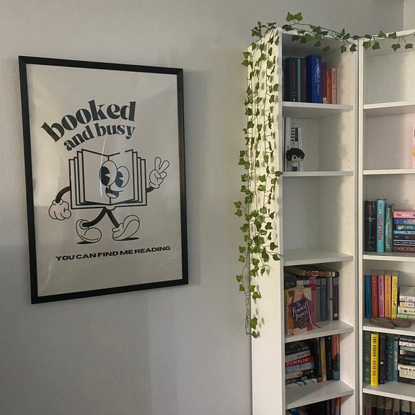 Reading Poster-classroom Wall Decor-digital Download-wall Print-booked ...