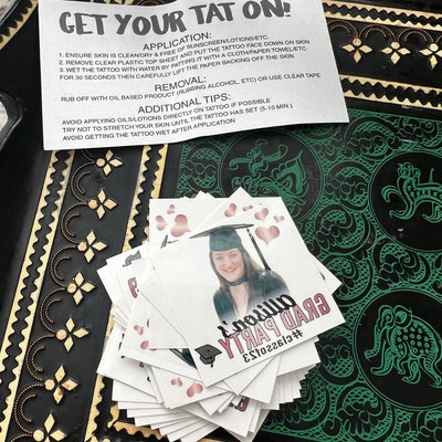 Grad Party Tattoos Graduation Party Milestone College Graduation ...