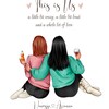 Custom Friend Prints, Friends Portrait Illustration, Personalised Wall ...