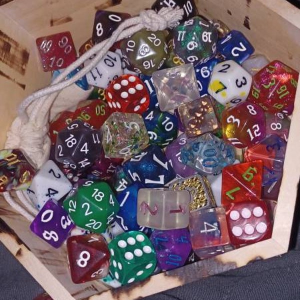 Mystery Bulk Random Dice Scoop | Mixed Dnd Polyhedral Scoop of Dice ...