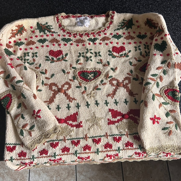 Vintage Christmas Sweater You Pick 80s 90s Xmas Sweatshirt Men's Women ...