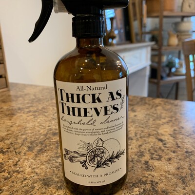 Thieves Cleaner Label Household Cleaner Spray Bottle Label All Purpose ...