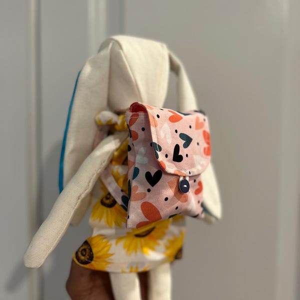 Doll Backpack Pattern for a Studio Seren Stuffed Animal Doll – Make a ...
