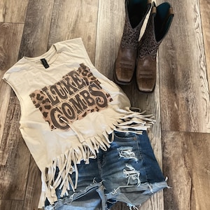 Country Music Tank Fringe Tank Top Concert Tees He - Etsy