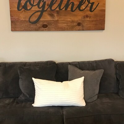 48 Together Sign, Together Metal Sign, Gather Sign, Word Art, Word ...