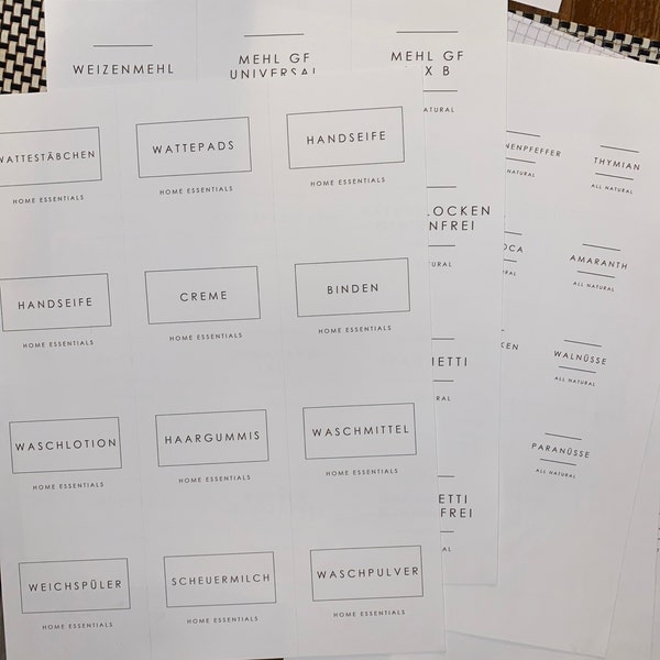 Bathroom Personal Care Labels modern Design Durable, Oil Water ...