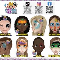 Face Painting Menu Board Digital Fast Faces Easy Face Painting Ideas ...