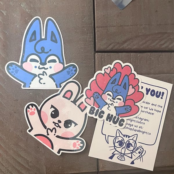 Hug Skzoo Holographic Stickers. Stray Kids Star Holo Stickers for ...