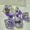 Purple Turtle Dice Set, Transparent With Light Purple Turtle Inside ...