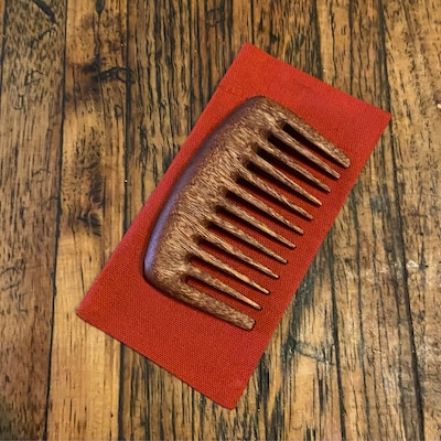 Premium Quality Wide Tooth Pocket Comb Redwood/ Wooden Hair Comb / Hair ...