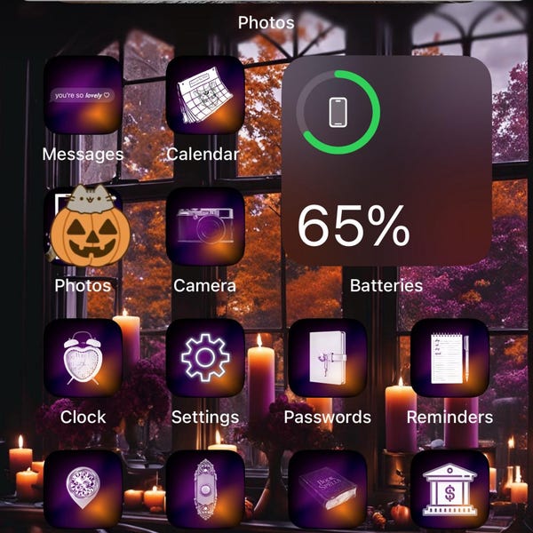 Purple, Poetry & Pumpkins - Cozy Collection, Witchy Aesthetic Phone ...