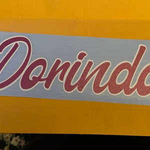 Name Decal Two Color Decal Layered Decal Personalized Decal Any Word ...