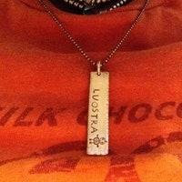 Draco Constellation Necklace Hand Stamped Copper and Sterling Silver ...