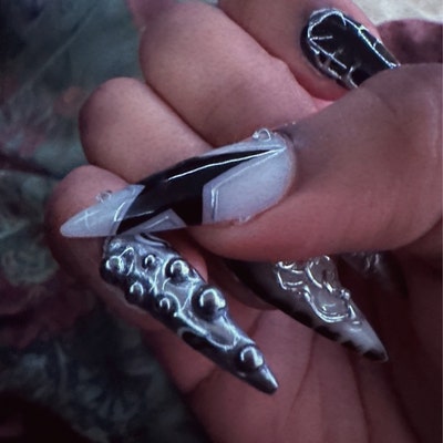 Goth Press on Nails Those Who Own This Spiderman Nail Set - Etsy