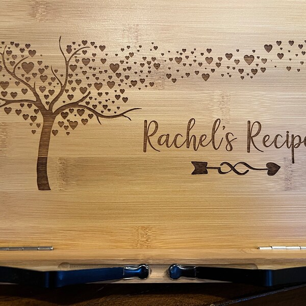 Personalized Cookbook Stand, Recipe Book Holder, Mother's Day Gift ...