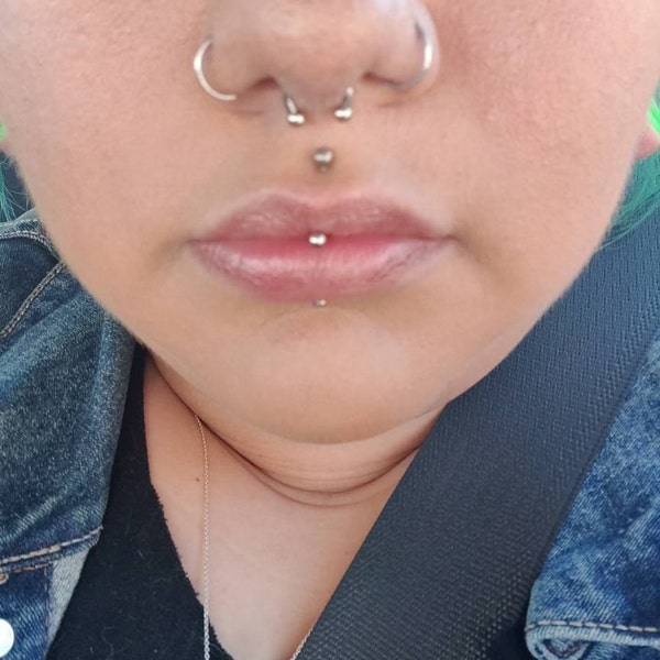 20g, 18g, 16g, 14g, 8mm 5/16" Circular Barbell, Septum Ring Surgical ...