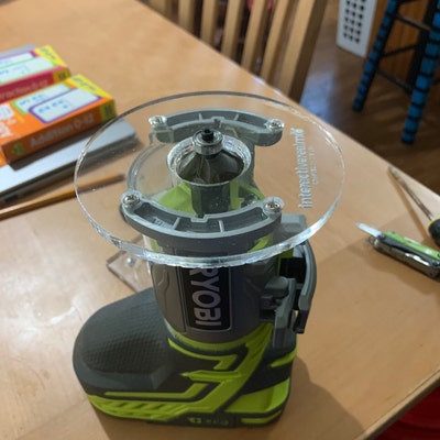 Ryobi/ridgid Compact Routers Guide Bushing Round Baseplate Custom Made ...